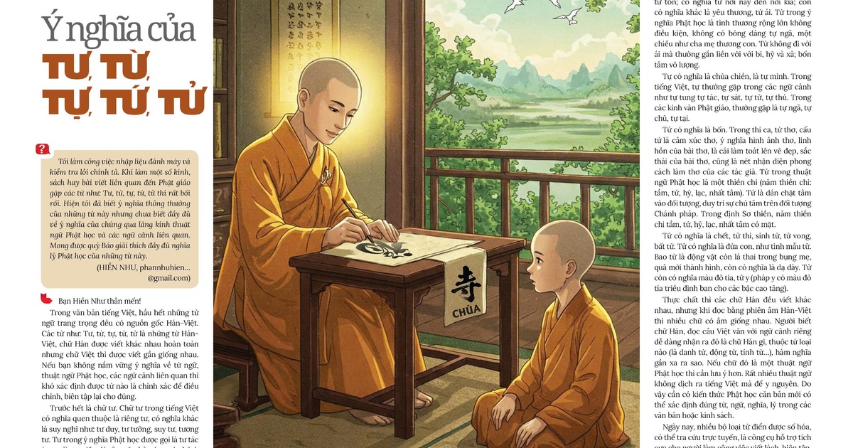 Ý nghĩa của tư, từ, tự, tứ, tử| Giác Ngộ Online