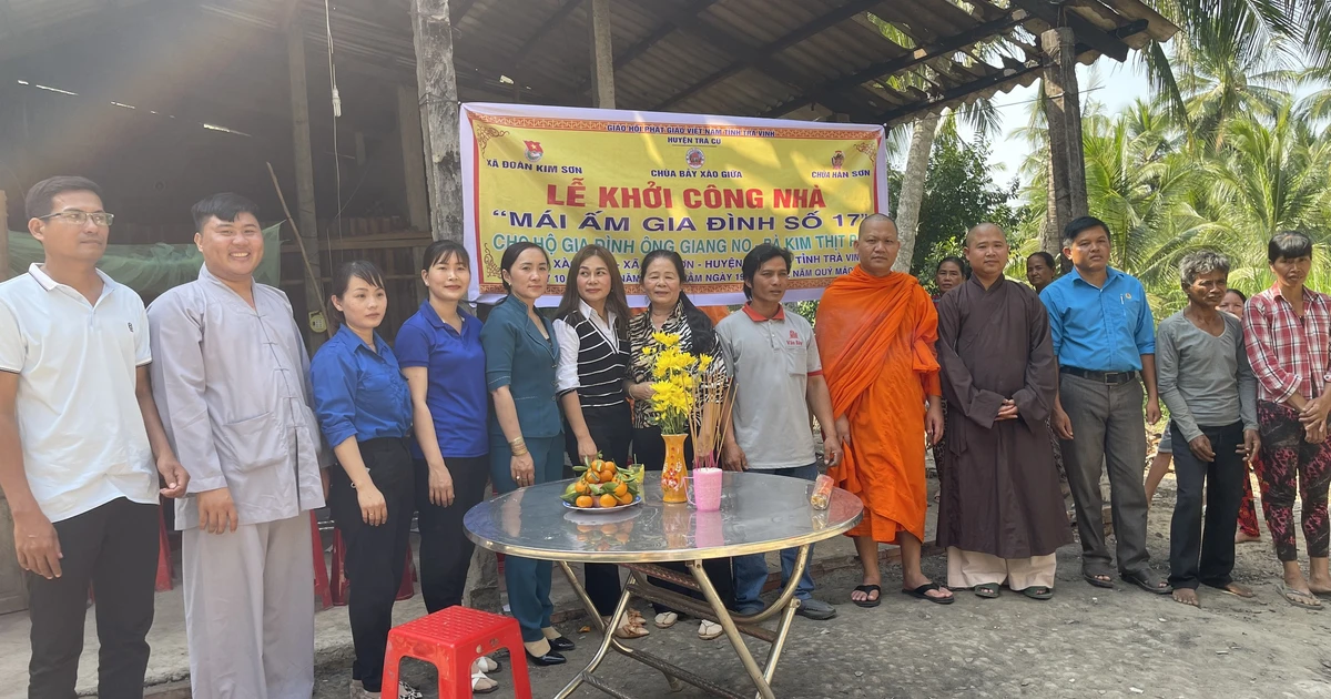 Trà Vinh: Chùa Hàn Sơn khởi công xây dựng "Mái ấm gia đình số 17" và ...